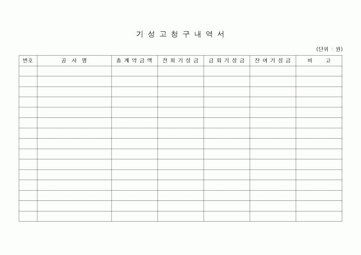 서식 미리보기