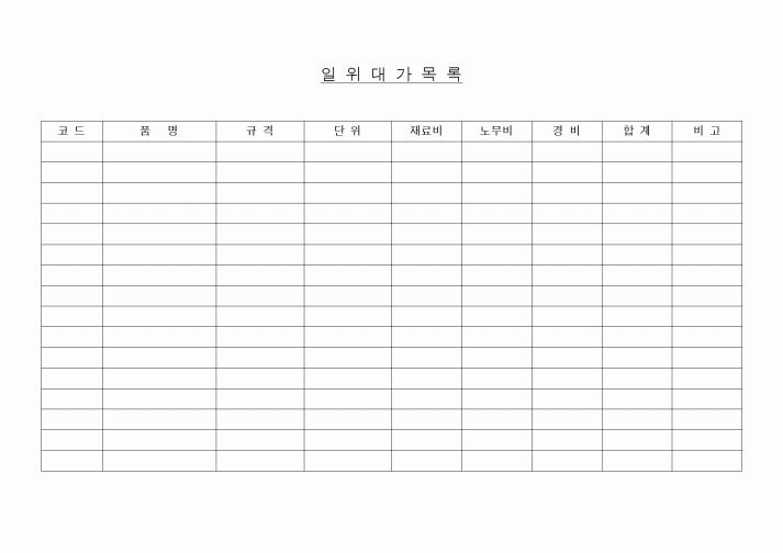 서식 미리보기