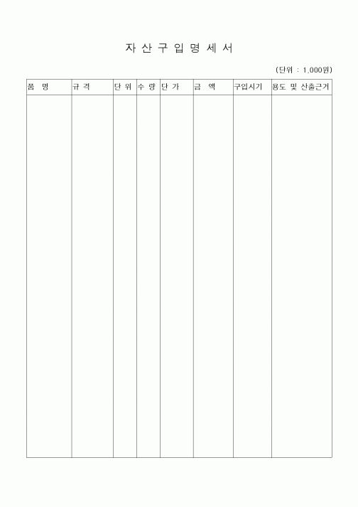 서식 미리보기