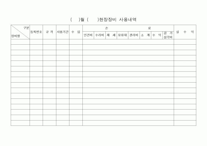 서식 미리보기