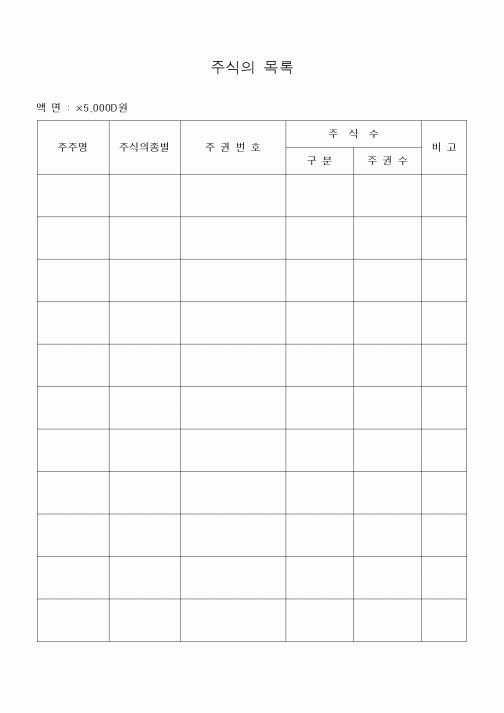 서식 미리보기