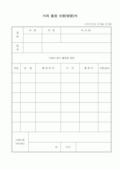 서식 미리보기
