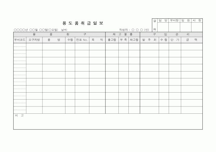 서식 미리보기