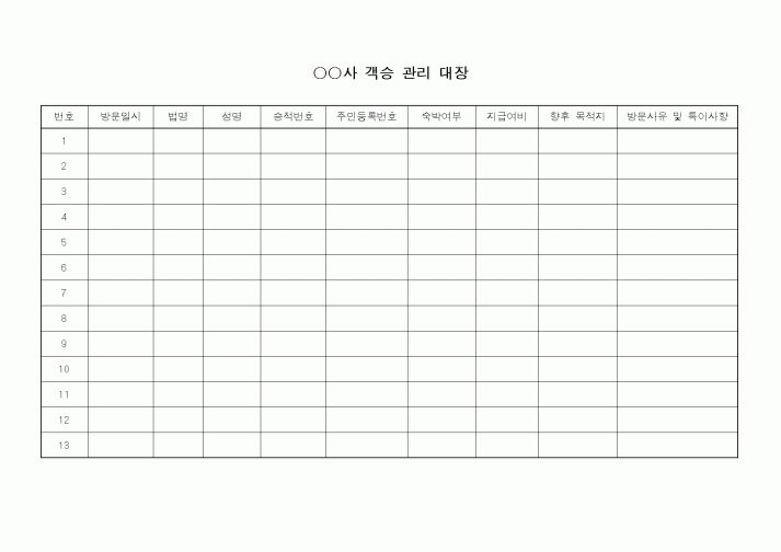 서식 미리보기