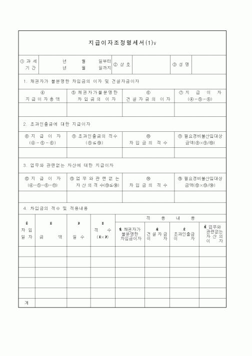 서식 미리보기