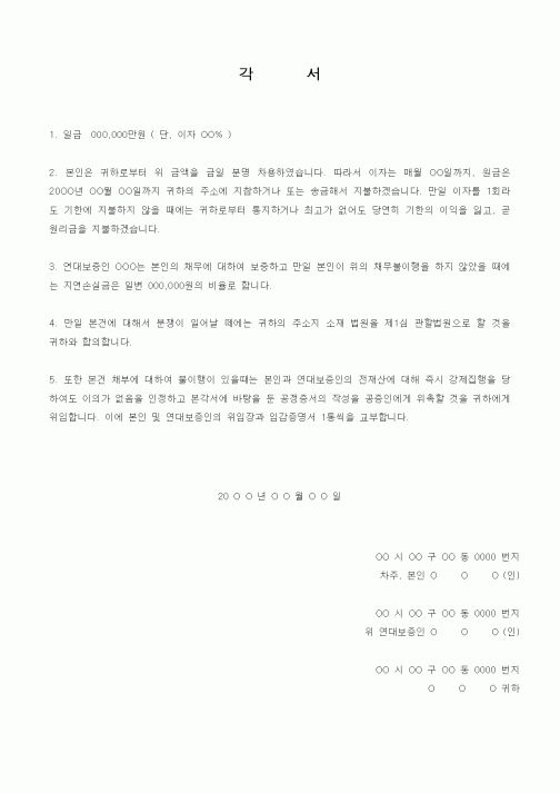 서식 미리보기