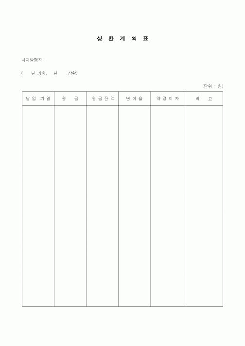 서식 미리보기