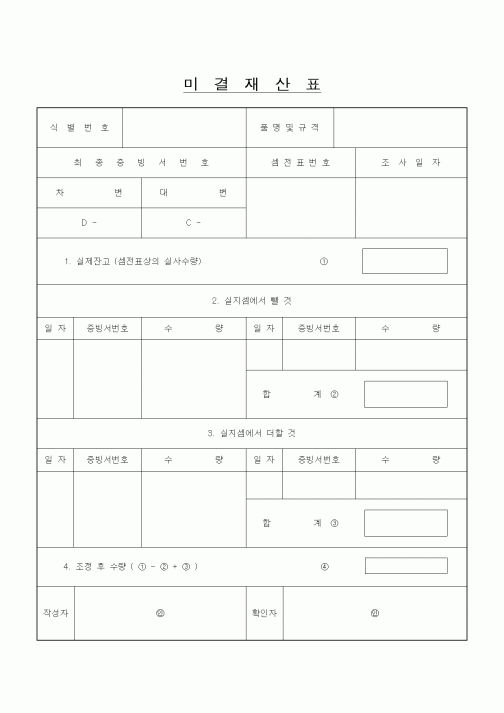 서식 미리보기
