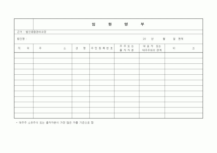서식 미리보기