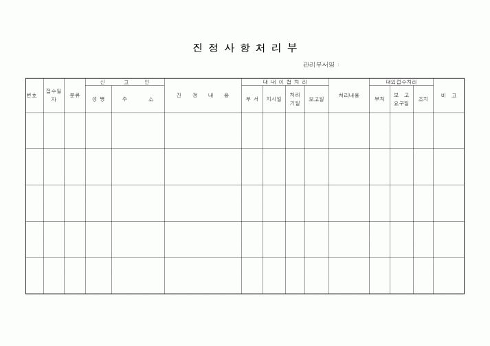 서식 미리보기