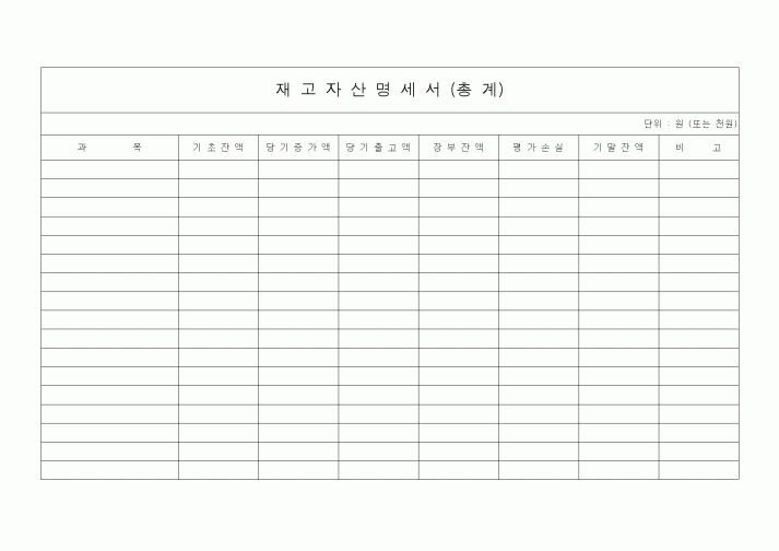 서식 미리보기