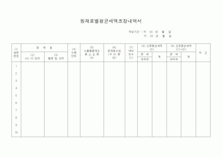 서식 미리보기