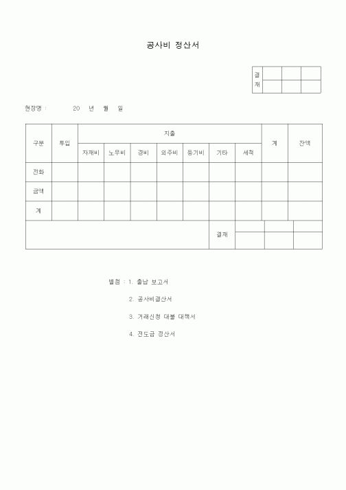 서식 미리보기