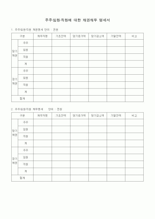 서식 미리보기