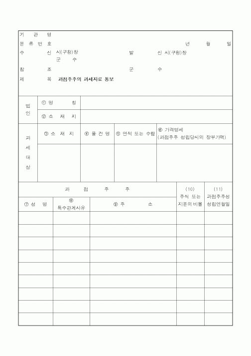 서식 미리보기