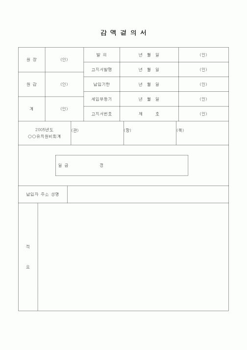 서식 미리보기