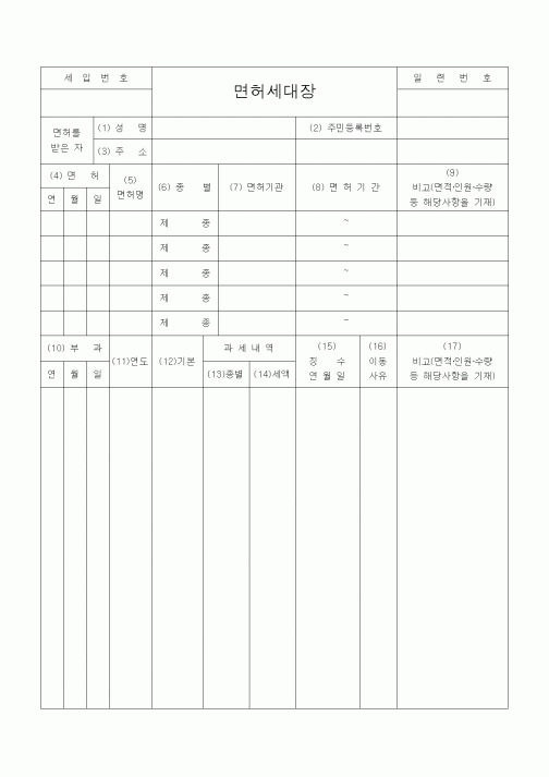서식 미리보기