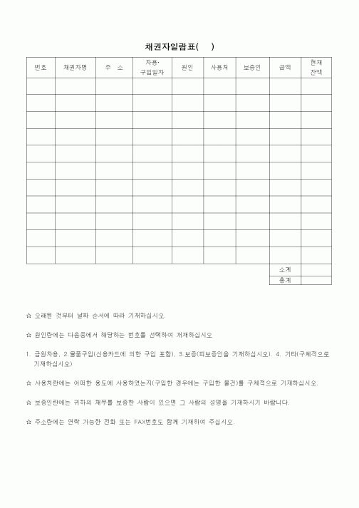 서식 미리보기
