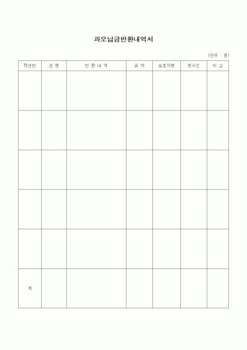 서식 미리보기