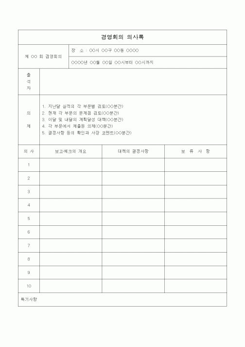 서식 미리보기