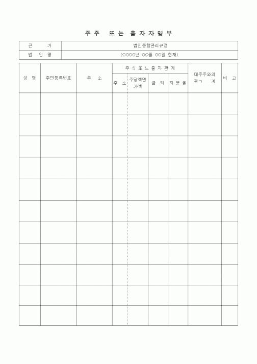 서식 미리보기