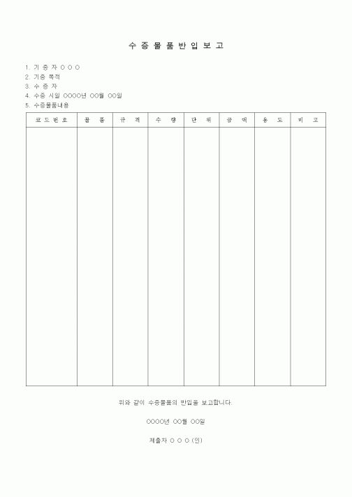 서식 미리보기