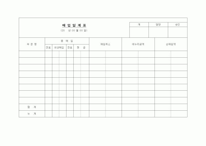 서식 미리보기