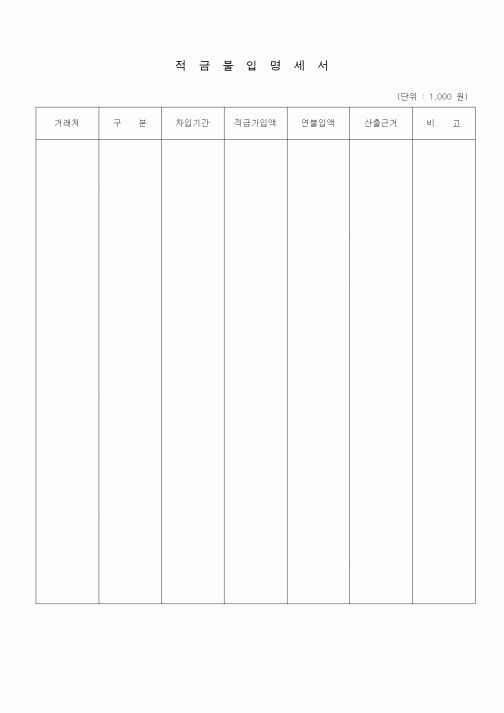 서식 미리보기