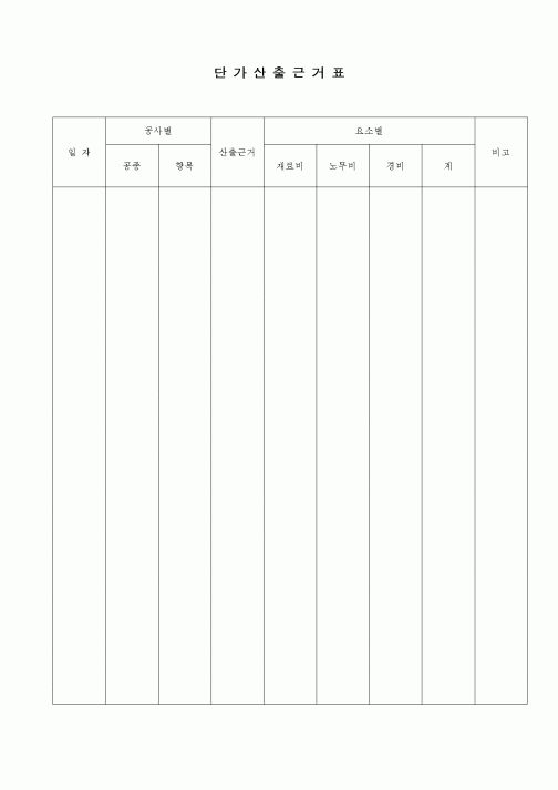 서식 미리보기