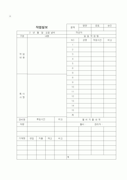 서식 미리보기