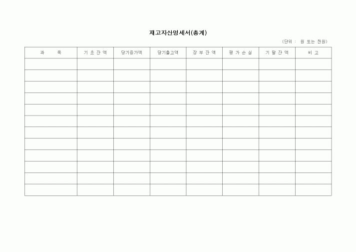 서식 미리보기