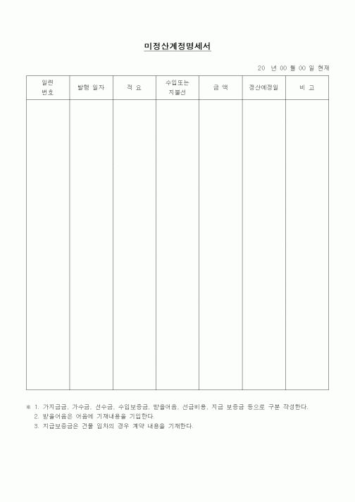 서식 미리보기