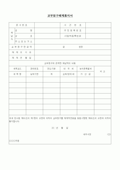 서식 미리보기