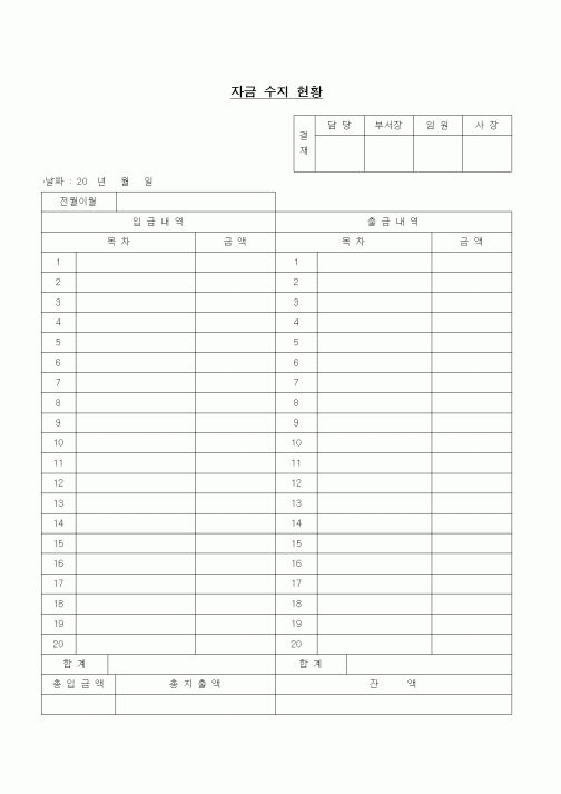 서식 미리보기
