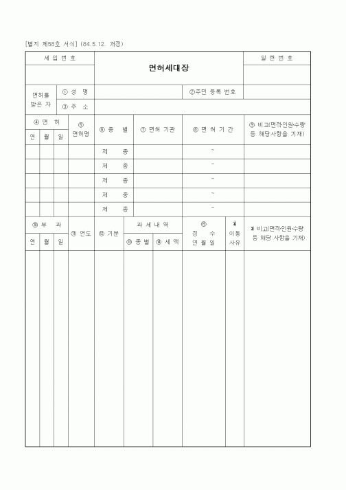 서식 미리보기