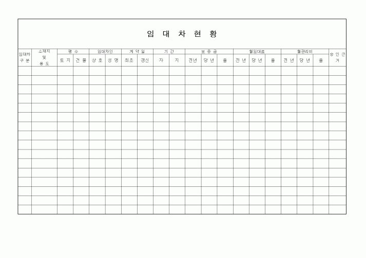 서식 미리보기