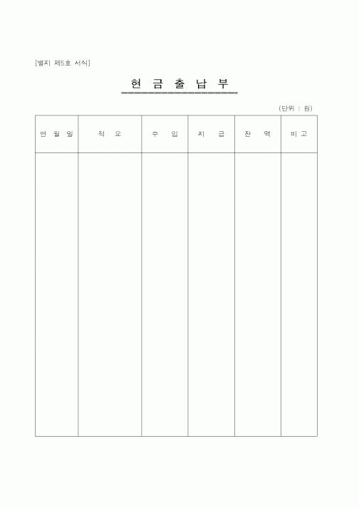 서식 미리보기