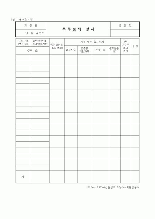 서식 미리보기