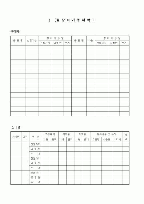 서식 미리보기