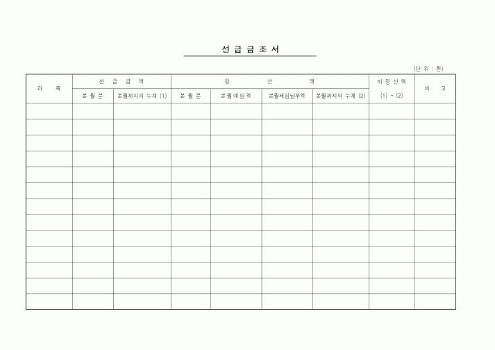 서식 미리보기