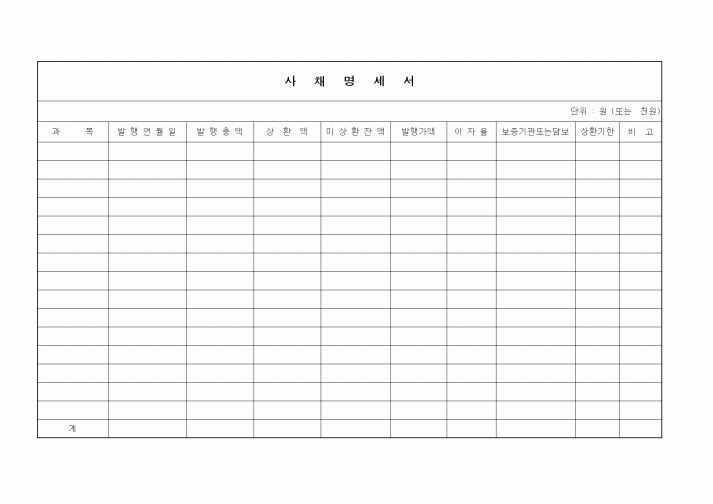 서식 미리보기