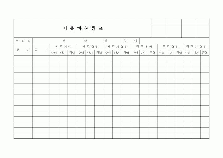 서식 미리보기