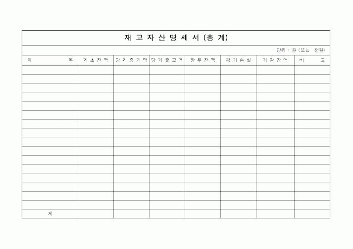 서식 미리보기