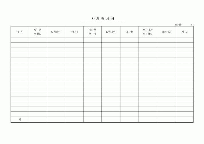 서식 미리보기