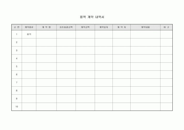 서식 미리보기