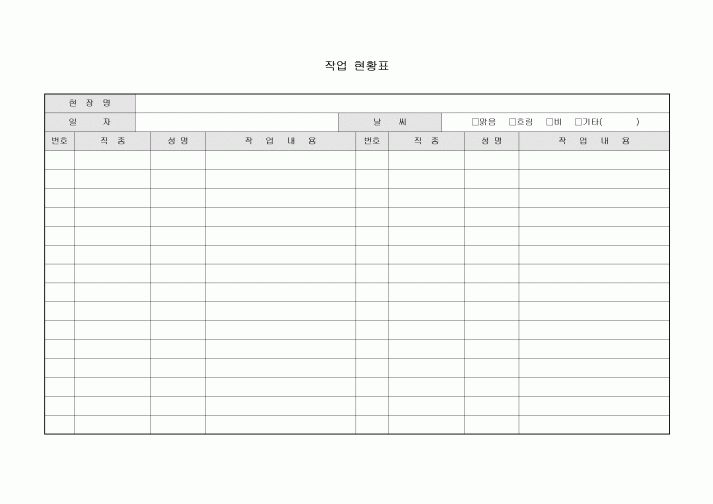서식 미리보기