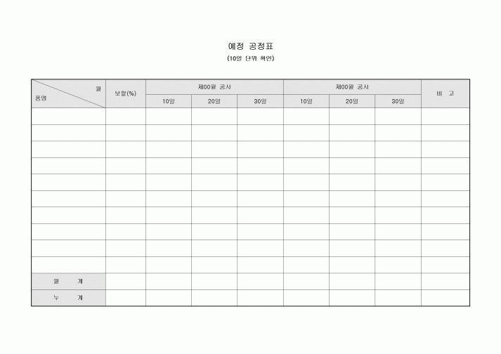 서식 미리보기