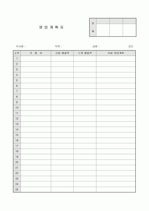 서식 미리보기