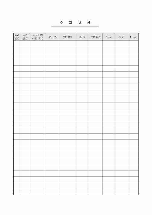 서식 미리보기