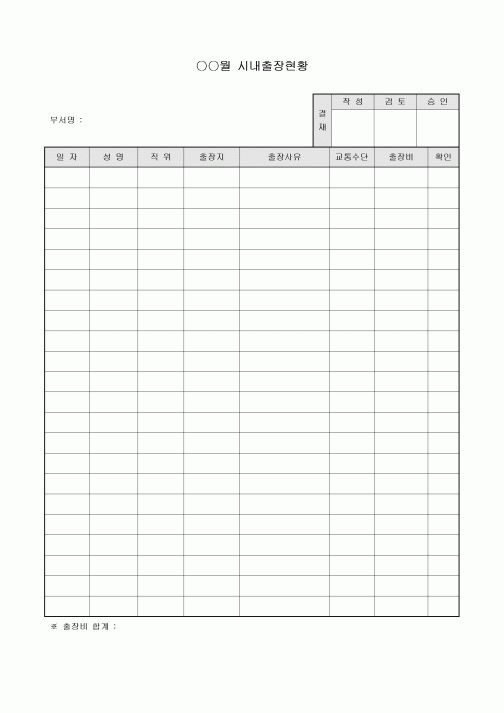 서식 미리보기